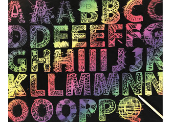 Scratch Adhesive Letters & Numbers – 10 Sheets - MTA Catalogue