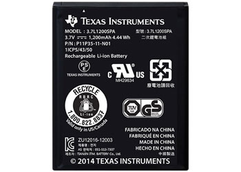 Texas Instruments Rechargable Battery – Excl Wire - MTA Catalogue