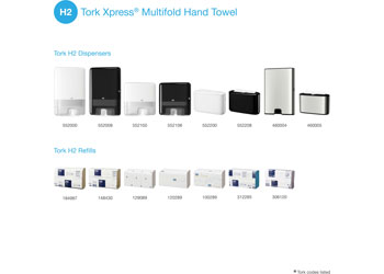 Tork M/Fold Mini Hand Twl Dispenser White H2 - MTA Catalogue