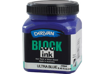 Derivan Block Printing Ink, Ultra Blue – 250ml - MTA Catalogue