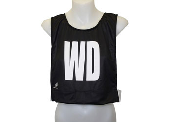 Netball Bibs Senior – Black & White - MTA Catalogue