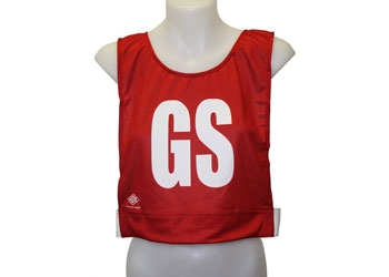 Netball Bibs Senior – Red & White - MTA Catalogue