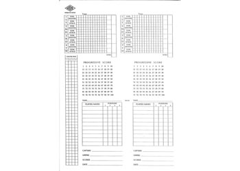 Netball Score Pad - MTA Catalogue