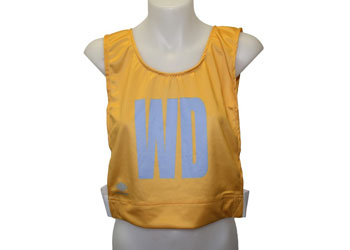 Netball Bibs Junior – Gold & Sky - MTA Catalogue