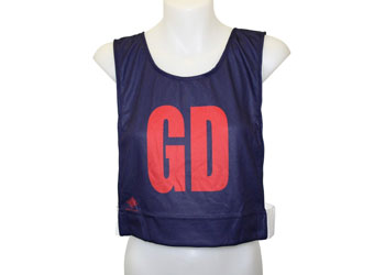 Netball Bibs Junior – Navy & Red - MTA Catalogue