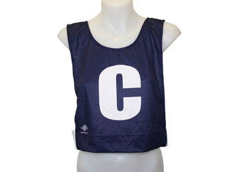 Netball Bibs Junior – Navy & White - MTA Catalogue