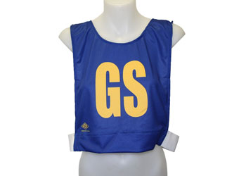 Netball Bibs Junior – Royal & Gold - MTA Catalogue
