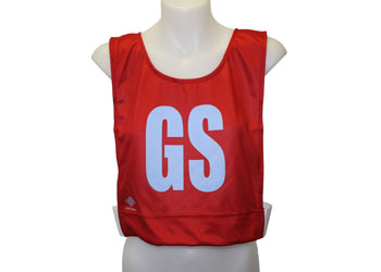 Netball Bibs Junior – Red & Sky - MTA Catalogue