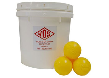 Medium Oz Cricket Balls Bucket of 25 - MTA Catalogue