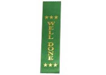 Place Ribbon 200mm – Well Done x25 - MTA Catalogue