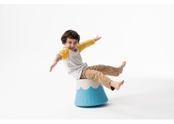 Weplay – Rocking Volcano Stool – Blue - MTA Catalogue