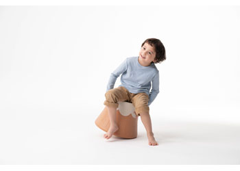 Weplay – Rocking Volcano Stool – Terracotta - MTA Catalogue