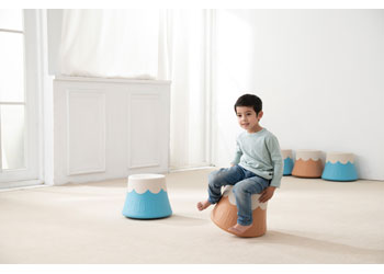 Weplay – Rocking Volcano Stool – Terracotta - MTA Catalogue