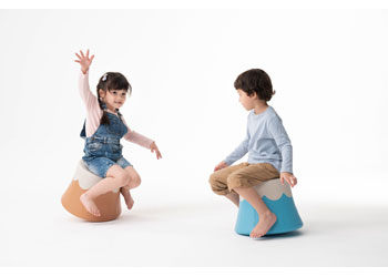 Weplay – Rocking Volcano Stool – Terracotta - MTA Catalogue