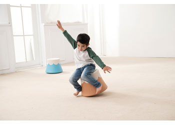Weplay – Rocking Volcano Stool – Terracotta - MTA Catalogue