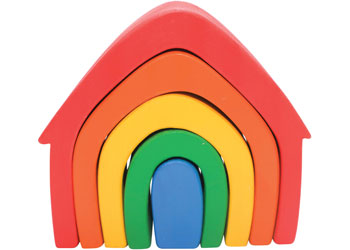 Rainbow Wooden Nesting Blocks – 27 pieces - MTA Catalogue