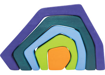 Rainbow Wooden Nesting Blocks – 27 pieces - MTA Catalogue