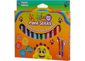 MB Catalogue: Little Brian - Scribble Paint Sticks 12 pk